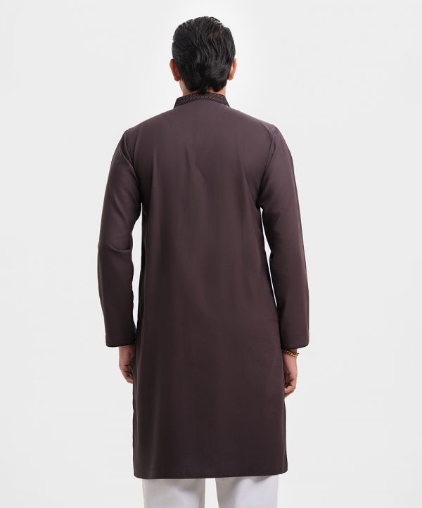 Coffee Blended Semi Fit Panjabi